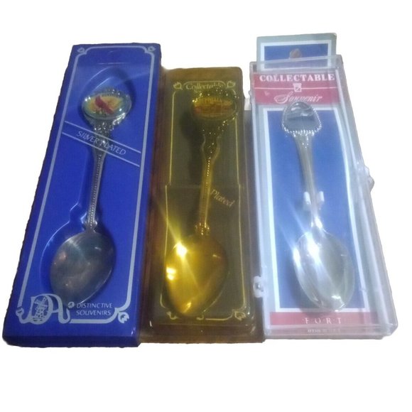 Source Unknown | Dining | Lot Of 3 Kentucky Souvenir Spoons Cardinal ...